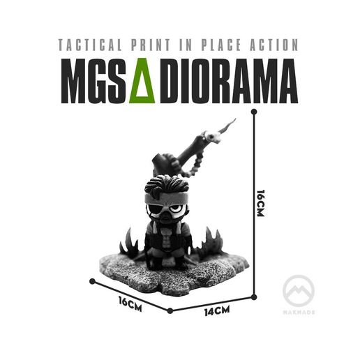 🦸 MGS DELTA DIORAMA - Tactical Print in Place Action・ STL File for 3D ...