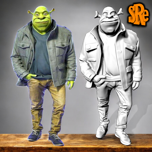 Fichier STL gratuit Shrek Urban Style 🧑‍🎨 (3MF)・Objet imprimable en 3D ...