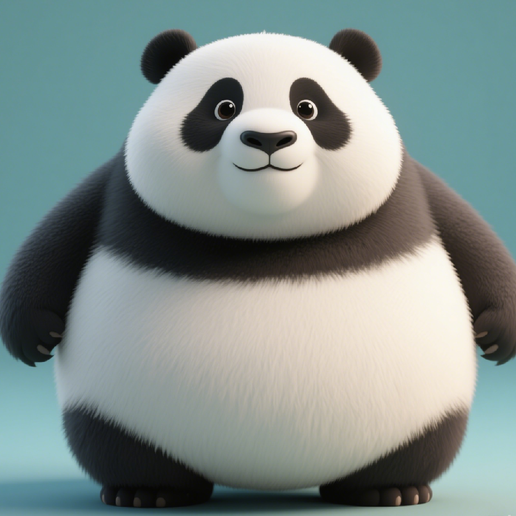 🐼 panda・ OBJ File for 3D printing・Cults