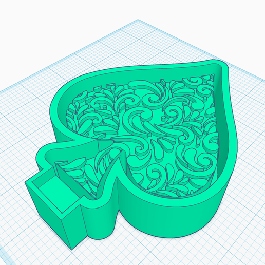 🃏 leather Spade・ STL File for 3D printing and CNC machining - Laser ...