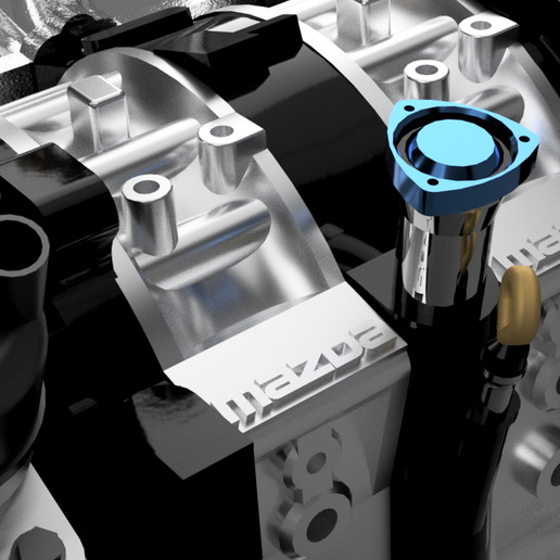 🚗 Mazda 13b N/A complete engine 1/24 scale・ STL File for ・Cults