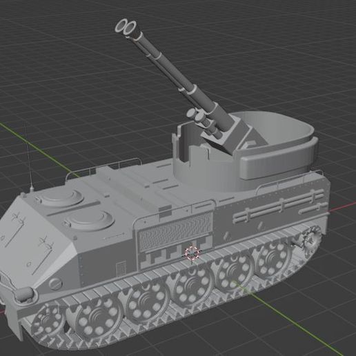 STL file M1978 Tok'chon 37mm SPAAG ♟ ・3D printer model to download・Cults