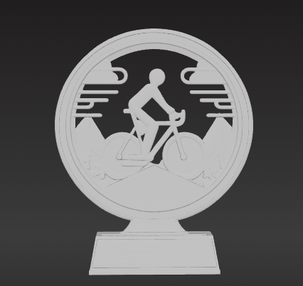 🏆 Cycling Trophy・ STL File for 3D printing・Cults