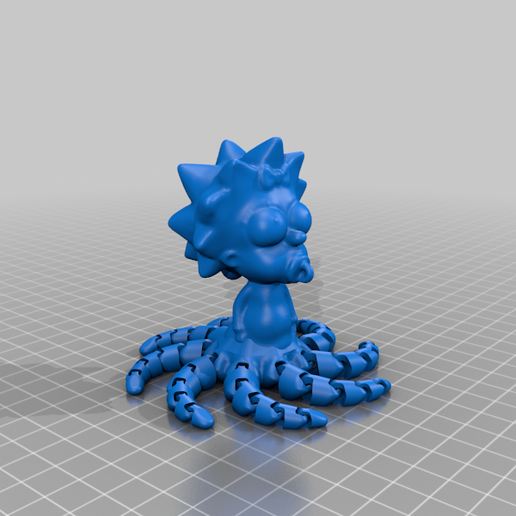 🐙 Maggie Simpson Mini Octopus・Free 3D File for ・Cults