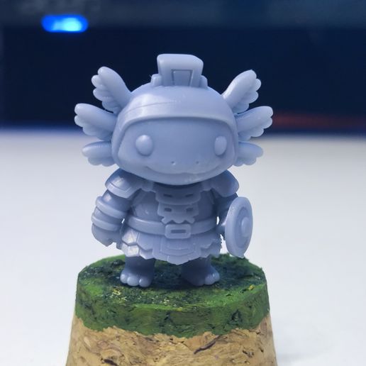 🦎 Ajolote Azteca,Xolotl guerrero・Archivo STL para Impresión 3D・Cults