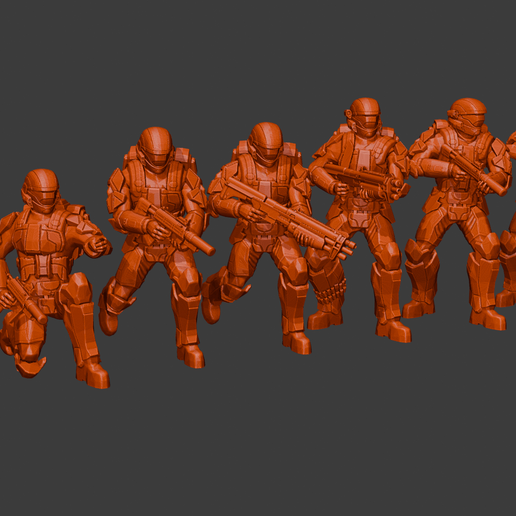 😇 Halo Odst- 19 poses・ STL File for 3D printing・Cults