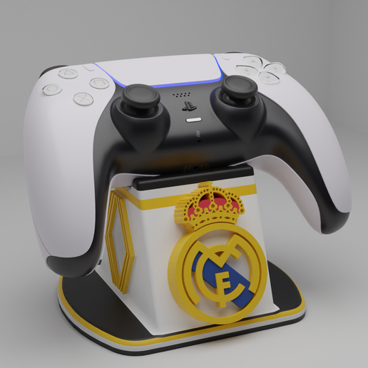 Archivo 3D Modelo impreso en 3D del soporte del mando del Real Madrid 🎮 ...