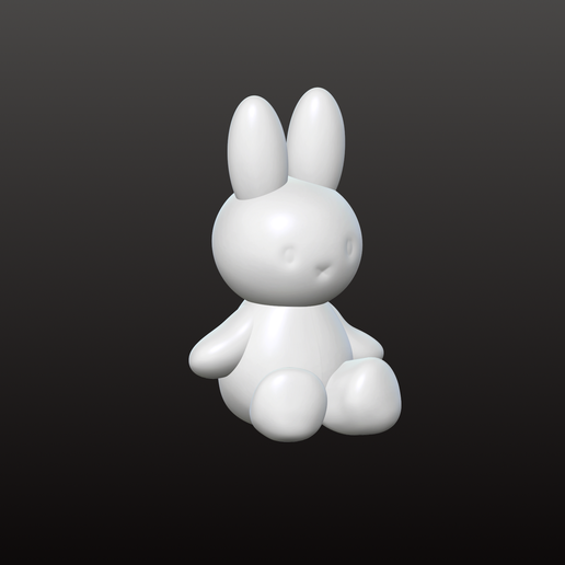🧸 Miffy figurine・ STL File for 3D printing and CNC machining - Laser cutting・Cults