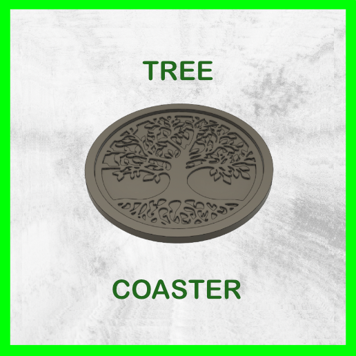 STL file TREE COASTER 3D 01 🌳 ・3D printable model to download・Cults