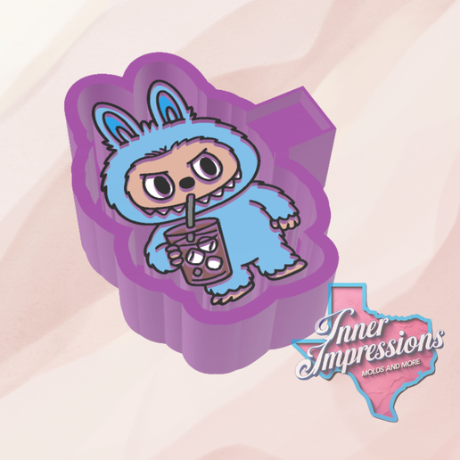 🧊 Molde Fresco Labubu Café Helado・Archivo STL para Impresión 3D・Cults