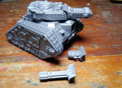 🍋 Lemon Rust Sci-Fi Tank Turret・Free STL File for ・Cults