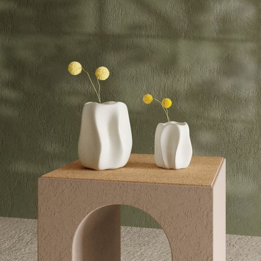 🏺 Flow Form Vases – Organic Modern 3D Printable Decor・ STL File for 3D ...