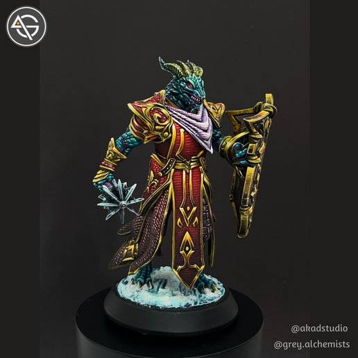 ♂️ Dralag the Dragonborn Paladin, DnD Miniatures - Fantasy Character in ...