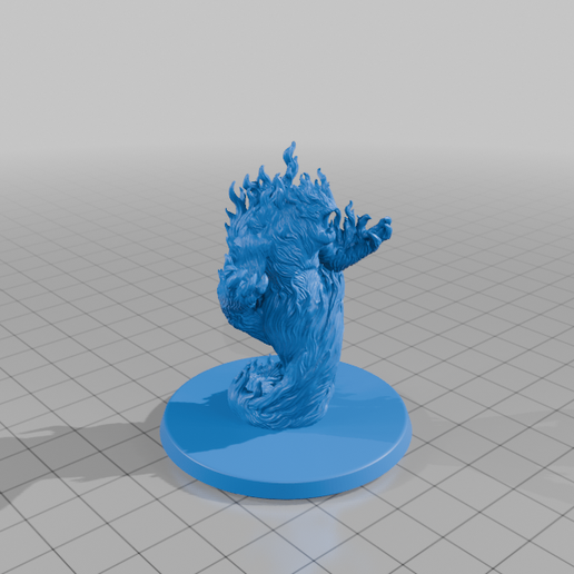 🔥 Fire Elemental [BEASTS AND BADDIES]・Free 3D File for ・Cults