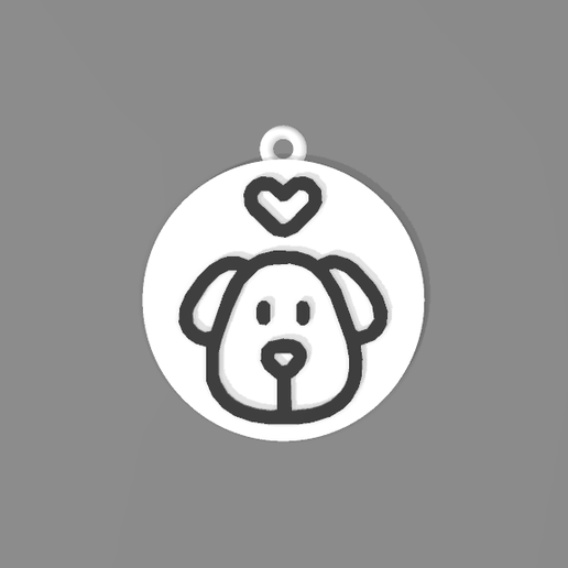 STL file DOG CHARM/KEY CHAIN DOG 🐕 ・3D printable model to download・Cults