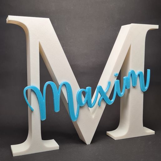 Archivo STL Name Maxim/ Letter / Letter A 🚩 ・Modelo de impresión 3D ...