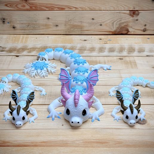 🌨️ Snow Dragon・ STL File for 3D printing・Cults