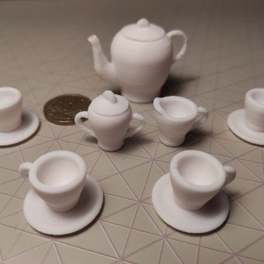 🫖 Mini Tea Set・Free STL File for ・Cults