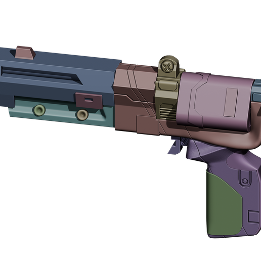 🔫 Aegis Borderlands 2 Maliwan Gun Pistol Weapon Prop Replica Cosplay ...
