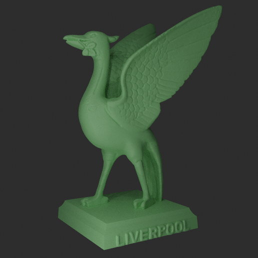 🐦 Liver Bird Liverpool city symbol - Football club - Eurovision・ STL ...