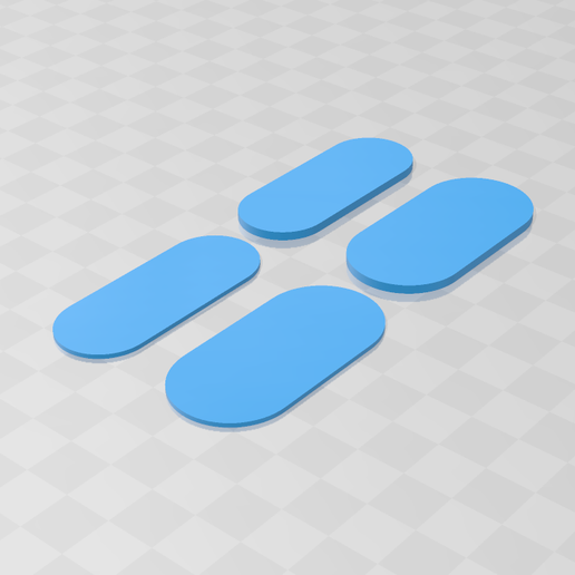💊 25x50mm, 20x50mm & 15x40mm Cavalry Miniature Round Pill Base・Free STL ...