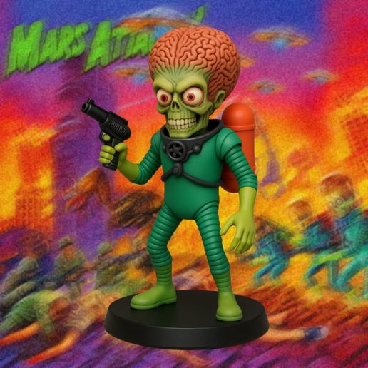🫡 Martian Soldier - Mars Attacks 3D Print Figure・ STL File for 3D ...