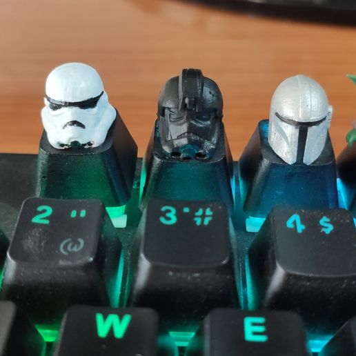⭐ Keycaps Star Wars pack 5・ STL File for ・Cults