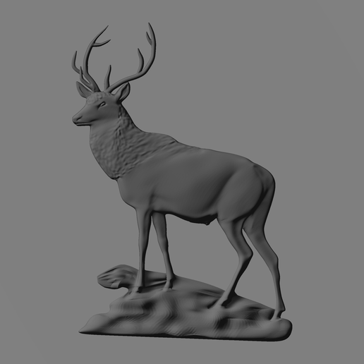 STL file deer stl cnc design 🦌 ・3D printing model to download・Cults