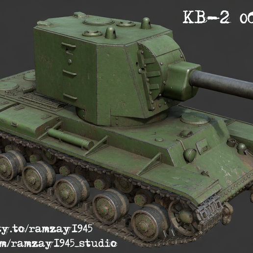 🪖 KV-2 pre-serial prototypes 1:100・ STL File for 3D printing・Cults