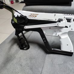 3D print BARABA repeating crossbow pistol with aluminum profile core ...