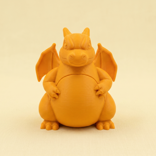 🐉 Chonky Charizard・ STL File for 3D printing・Cults
