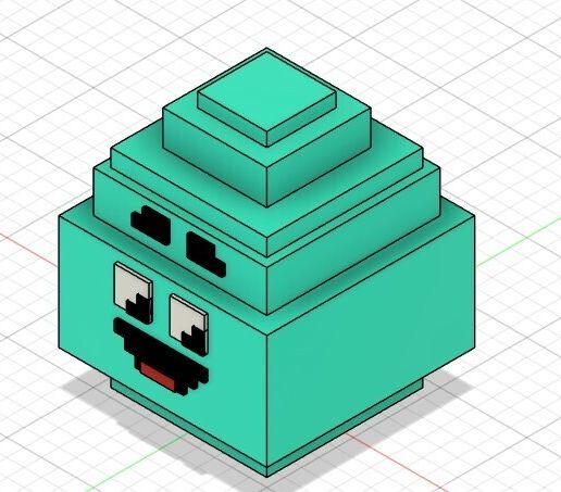 😬 Grimace MC Minecraft Movie Edition・Free STL File for 3D printing・Cults