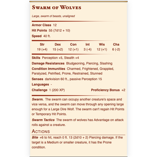 🐺 Direwolf / Wolf Pack (DND / TTRPG)・Free 3D File for ・Cults