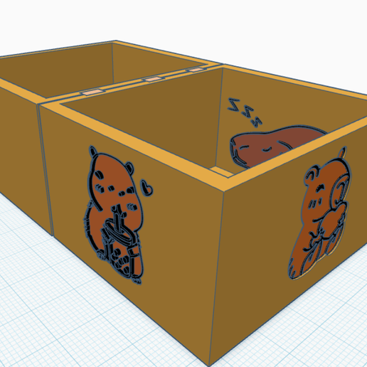 STL file Capibox – The Ultimate Capybara-Themed Box! 🦫🎁 ・Model to ...