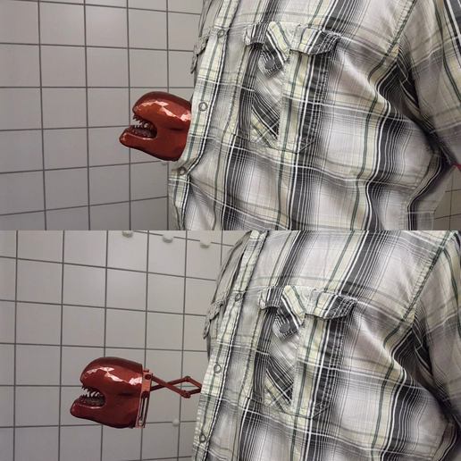 👽 Moving Alien Chestburster Halloween Costume [No Support, Easy ...