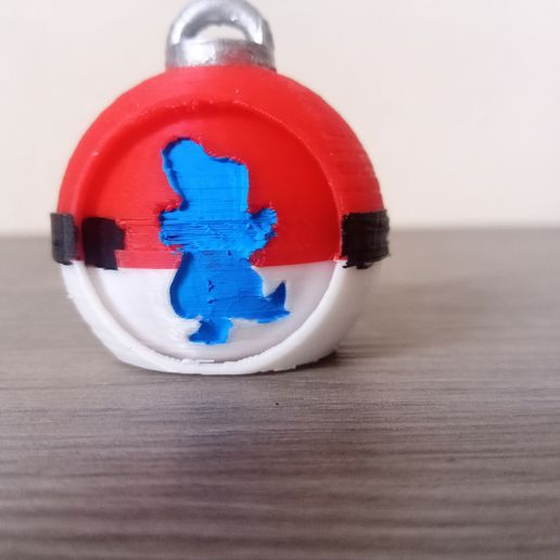 STL file Sphere keychain with changing face, shows the silhouette of ...