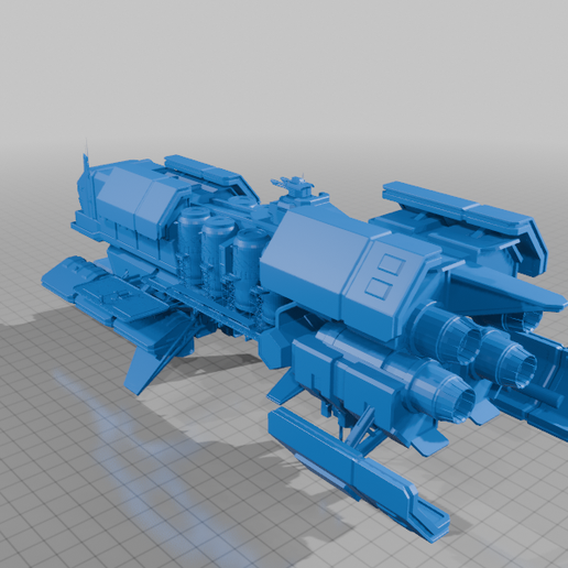 🛰 No Man's Sky NMS Industrial Frigate Space Ship・Free 3D File for ・Cults