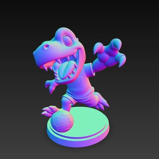 🐉 Agumon digimon soccer・ STL File for 3D printing・Cults