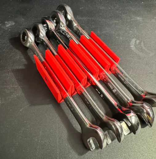 🔧 Modular Wrench Holder - Magnetic Interlocking Design・ 3MF File for ・Cults