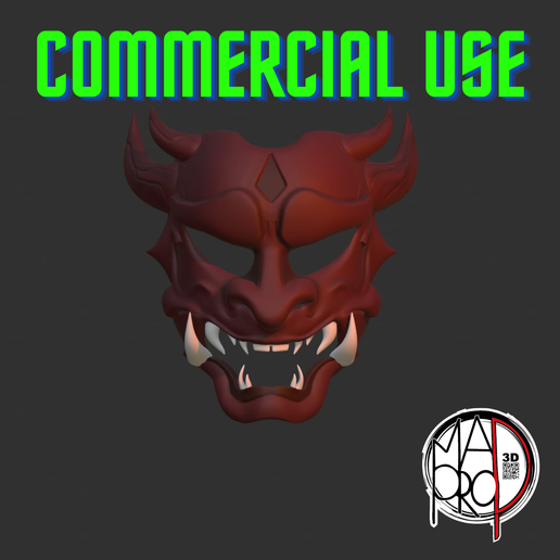 STL file Oni Mask Ready to Print | Commercial USE 🇯🇵 (3MF)・3D printer ...