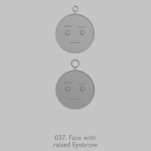 😐 Round Pendants – Calm & Neutral Edition 🫢・ 3D File for 3D printing・Cults