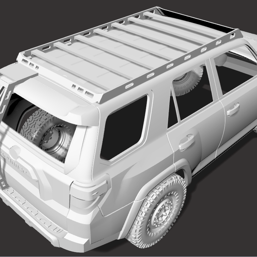 🚗 ROOF RACK TOYOTA 4RUNNER RC BODY SCALER 313MM MST AXIAL TRX4・Free STL ...