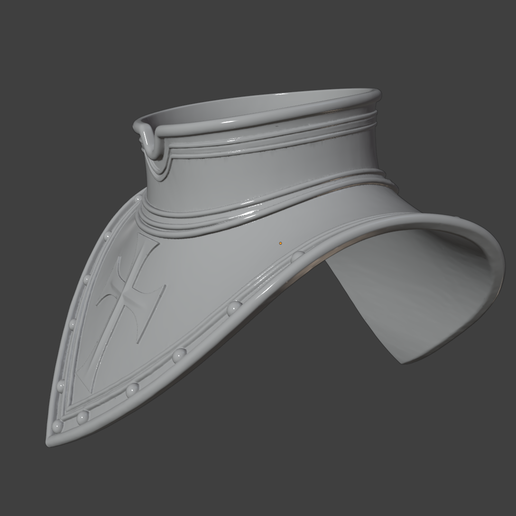 🎭 Templar Gorget・ STL File for 3D printing・Cults