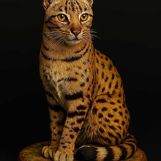 🐱 African Wild Cat 3D Model – Majestic Feline Sculpture for 3D Printing ...