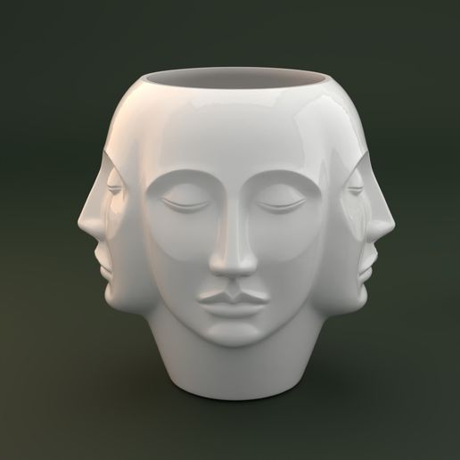 🪴 Quadrinity Planter – 3D Printable Four-Face Pot・ STL File for 3D ...