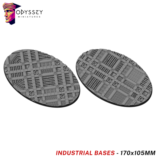 🎲 Industrial Bases - Oval 170x105mm・ 3D File for 3D printing・Cults