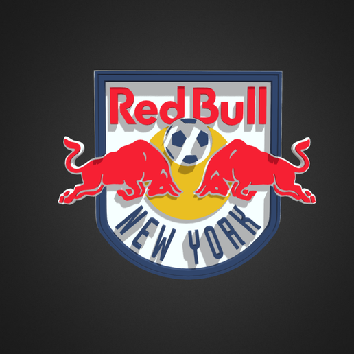 🛡️ Shield Logo Red Bulls NY FC 3D・ STL File for 3D printing・Cults