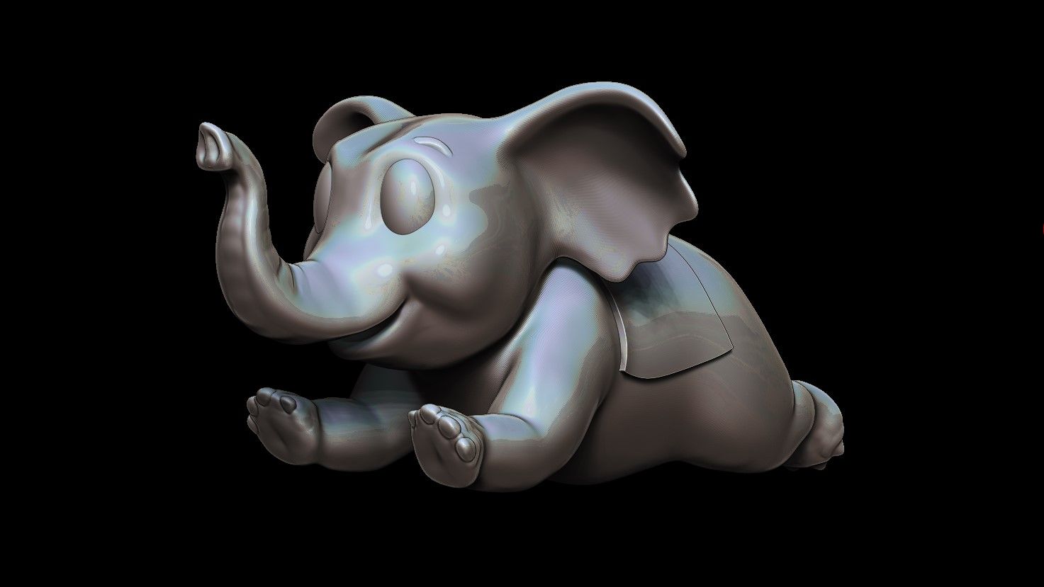 Download OBJ file Dumbo - Baby Elephant • 3D printer template ・ Cults