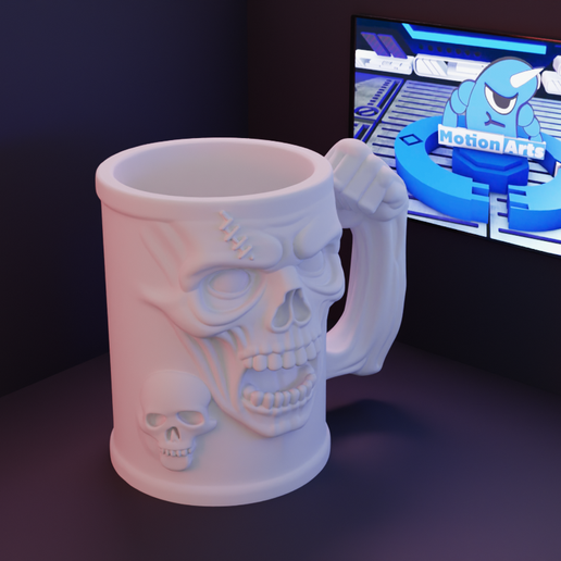 👹 Monster Mug・Free STL File for 3D printing・Cults