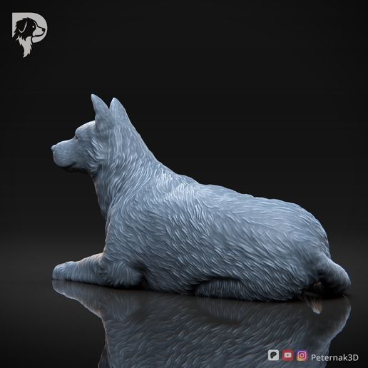 🐕 Australian Cattle Dog 3D Print Model Pose 08・ STL File for 3D ...
